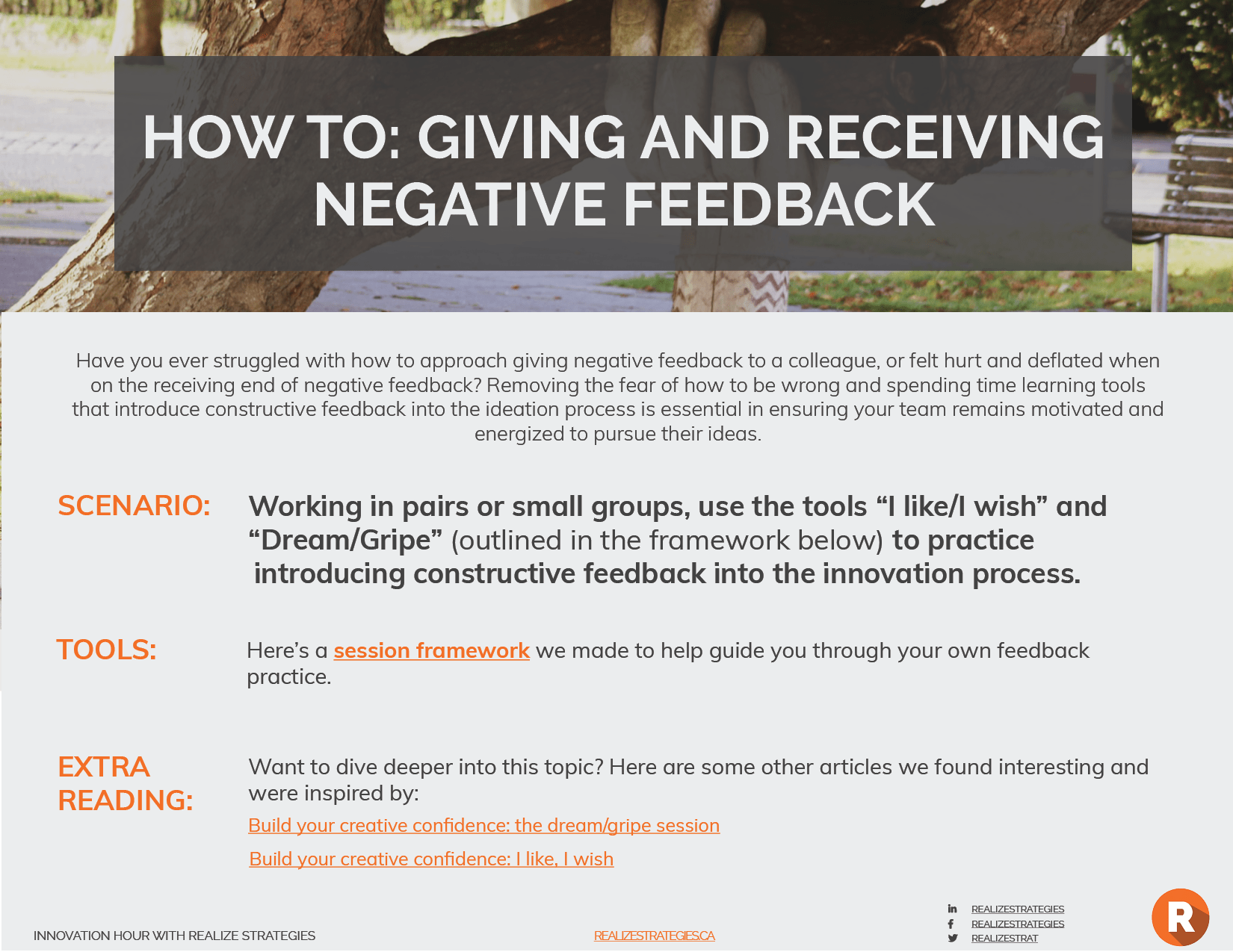 How to give and receive negative feedback