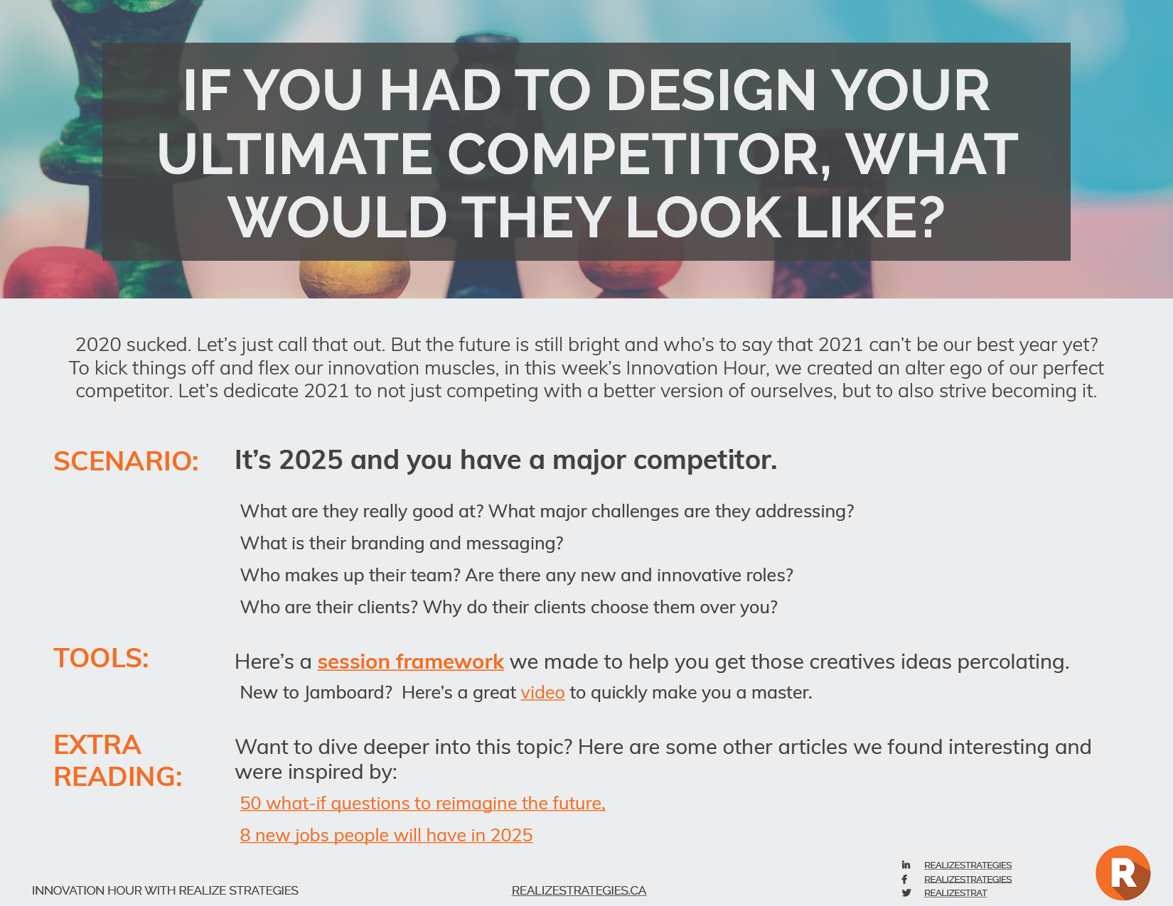 Designing Your Ultimate Competitor: Drive Innovation